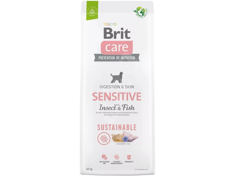 Brit Care Granule pre psov Sustainable Sensitive s rybou a hmyzom 12 kg ...